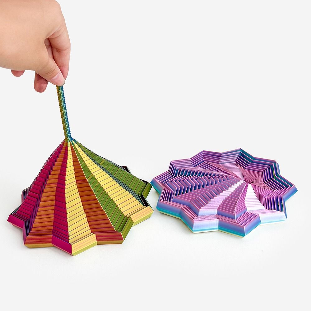 Funny PLA Expanded Sensory Fidget Star with Handles 3D Printed Fractal ...