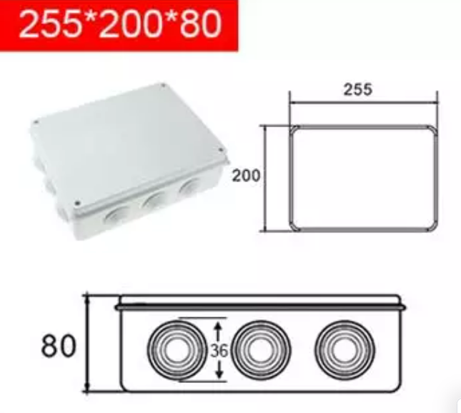 ALLAN Fiber Junction Box Plastic ABS Enclosure Box IP68 Connection ...