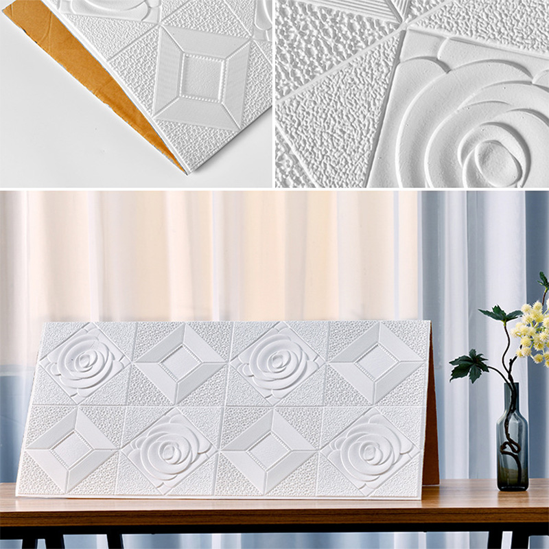 【Folio & Light】5pcs 3d Self-Adhesive Wall Sticker Wall Panel Ceiling ...