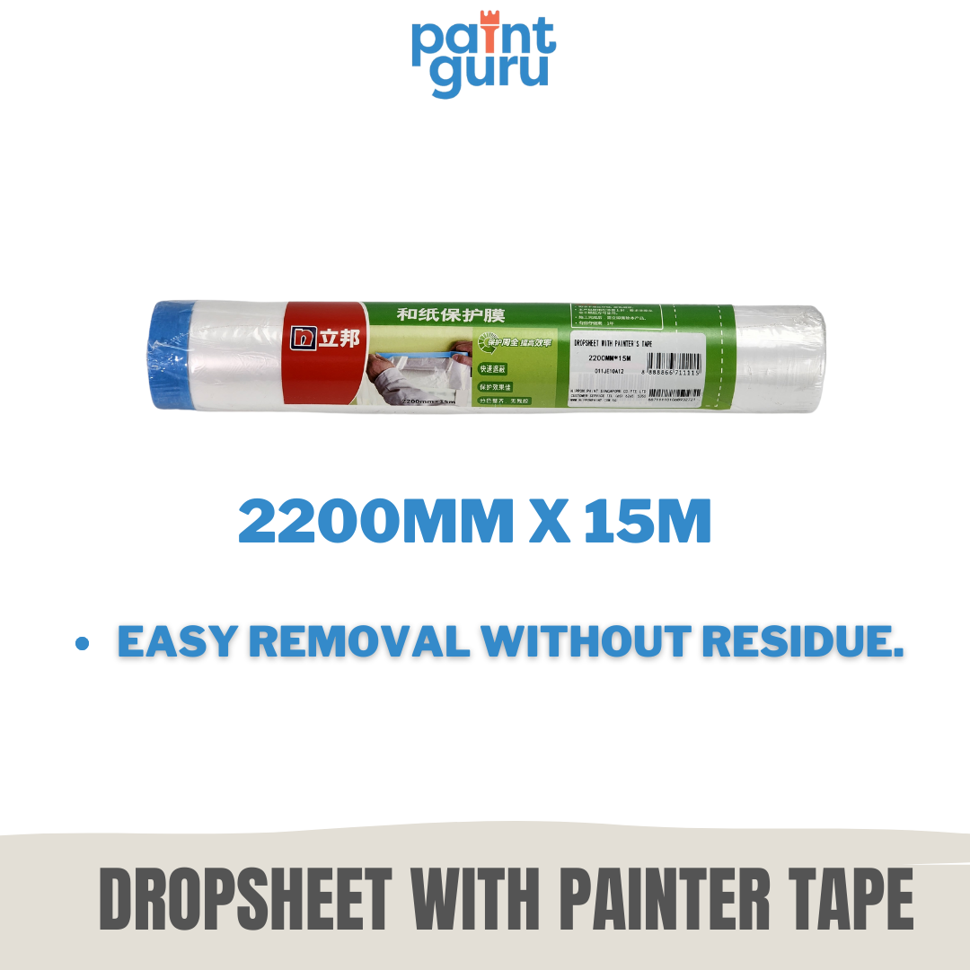 Nippon Paint Premium Dropsheet with Anti Skid Painter Tape for painting ...