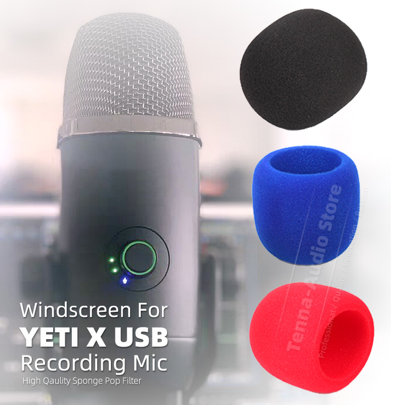 【OldWorldEssence】Windscreen Sponge Mic Cover Foam For BLUE YETI X YetiX ...