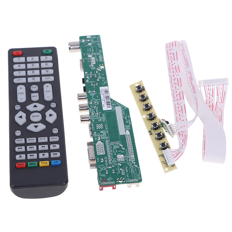 T.SK106A.03 Universal LCD TV Controller Driver Board V53 analog TV ...