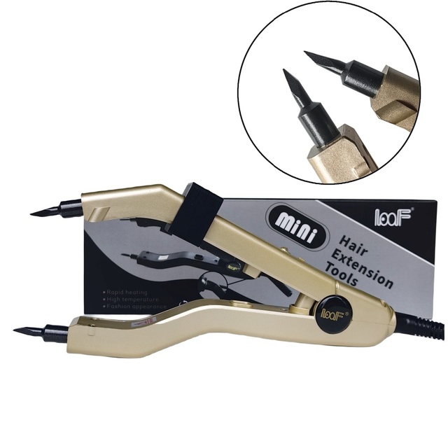 【Special Promotion 】Sharp Tip Adjustable Temperature 220℃ Smart Mini Heating Hair Extension Iron ...