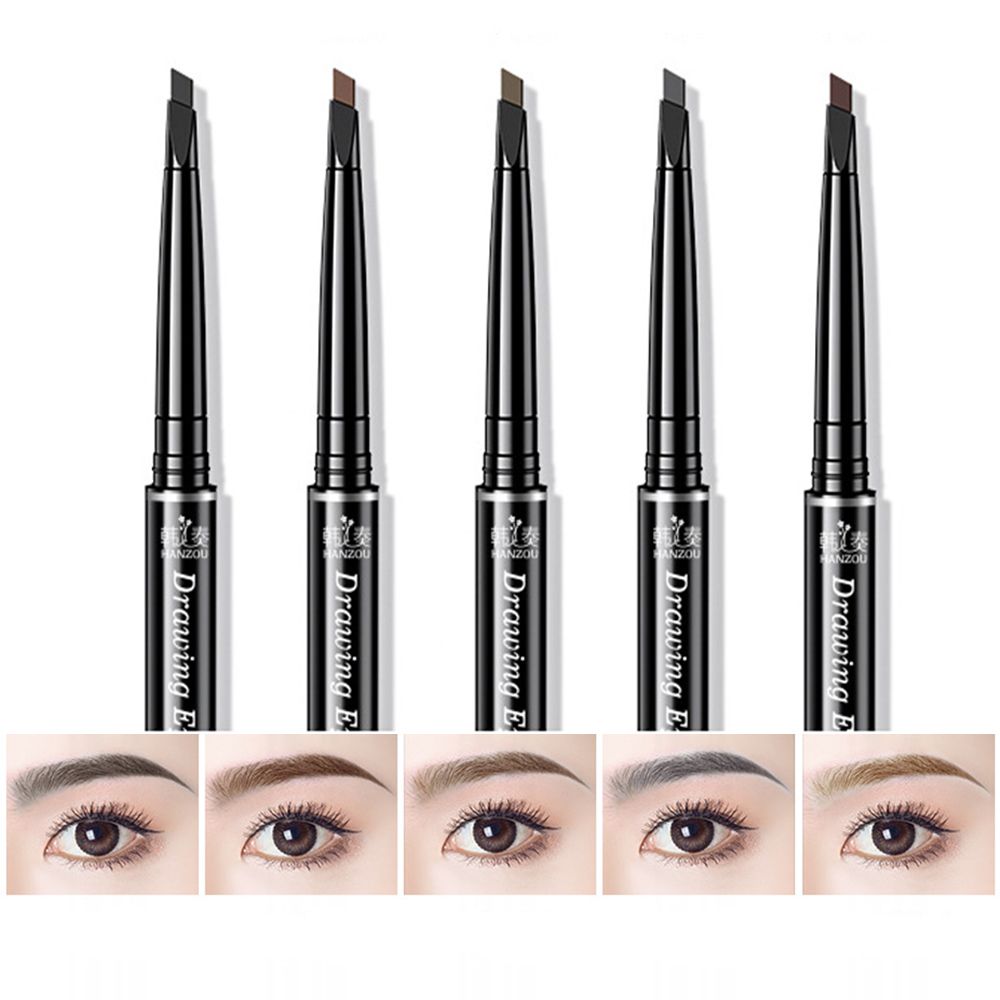 5 Color Waterproof Double Ended Eyebrow Pencil Long Lasting No Blooming ...
