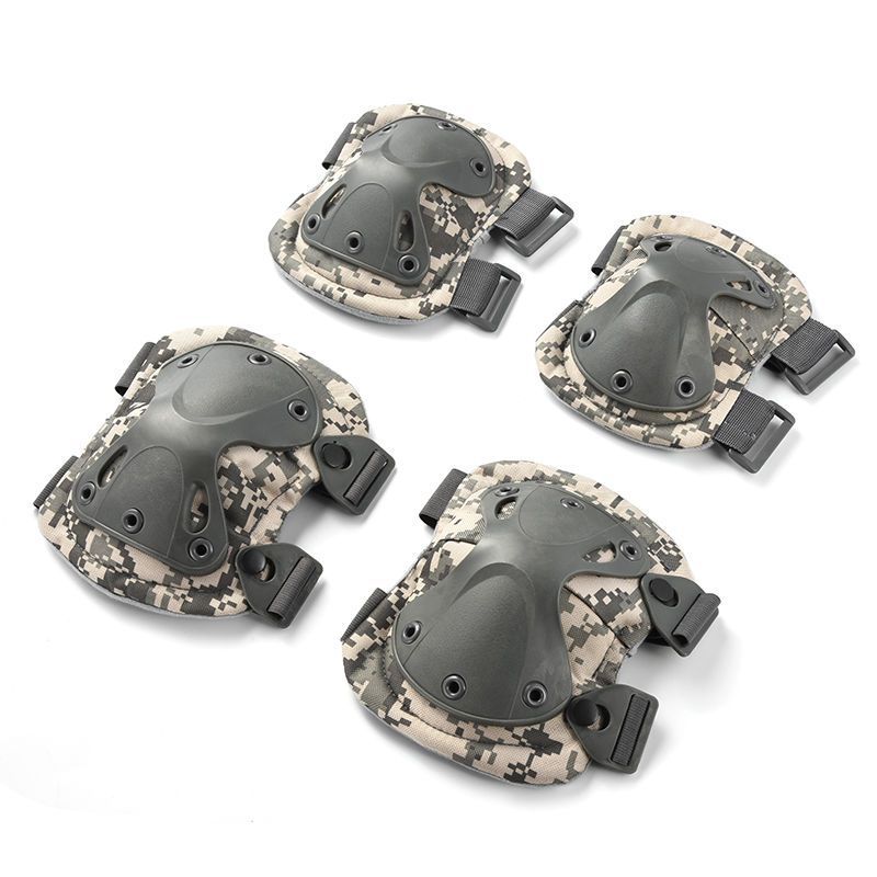 knee supporter Tactical Knee Brace Elbow Protector Set Edition ...