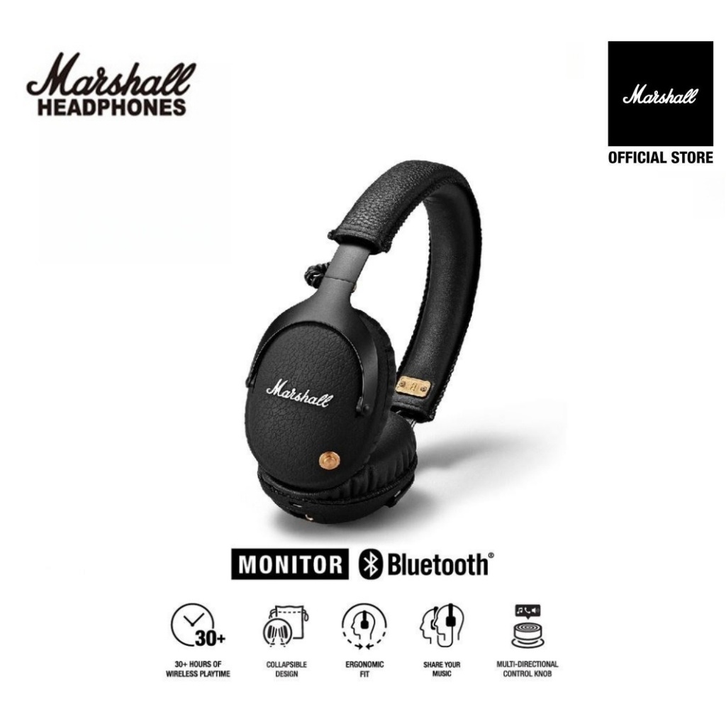 Marshall Monitor Bluetooth Monitor II ANC Wireless Bluetooth Headphones ...