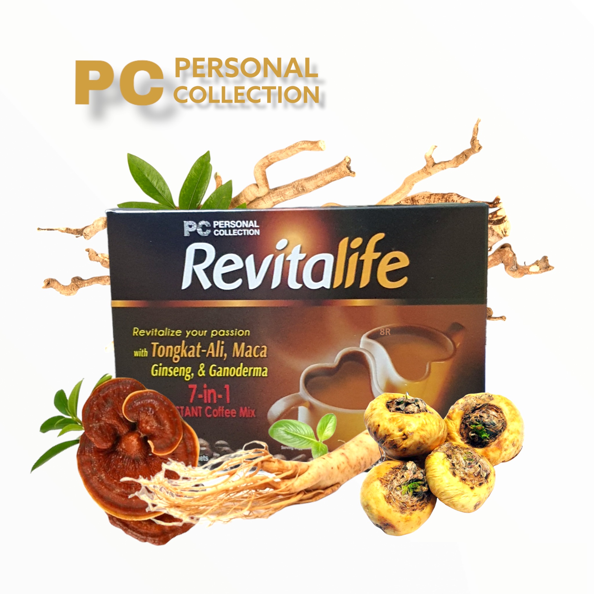 Revitalife Coffee 7 in 1 Instant Coffee Drinks 20 Sachets with Tongkat ...
