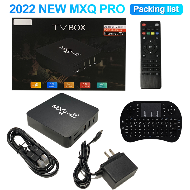 2022 Android TV Box + I8 mini Keyboard HD 4K Smart box digital TV Boxes ...