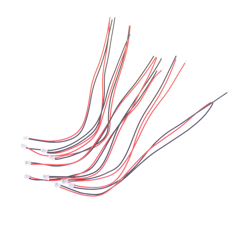 10Pcs Mini Micro PH 2.0mm JST 2-Pin Male Connector Plug Wires Cables ...