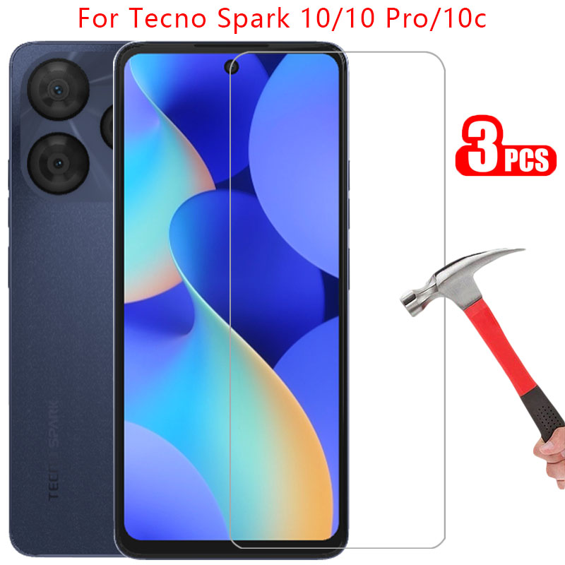 Uonevic High Quality tempered glass for tecno spark 10 pro 10c phone ...