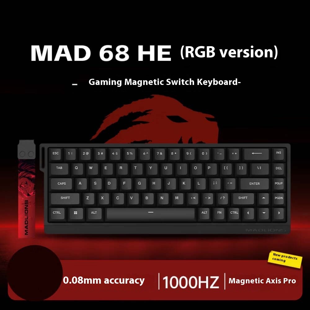 Madfatz MAD 60/68HE gaming and esports magnetic switch keyboard ...