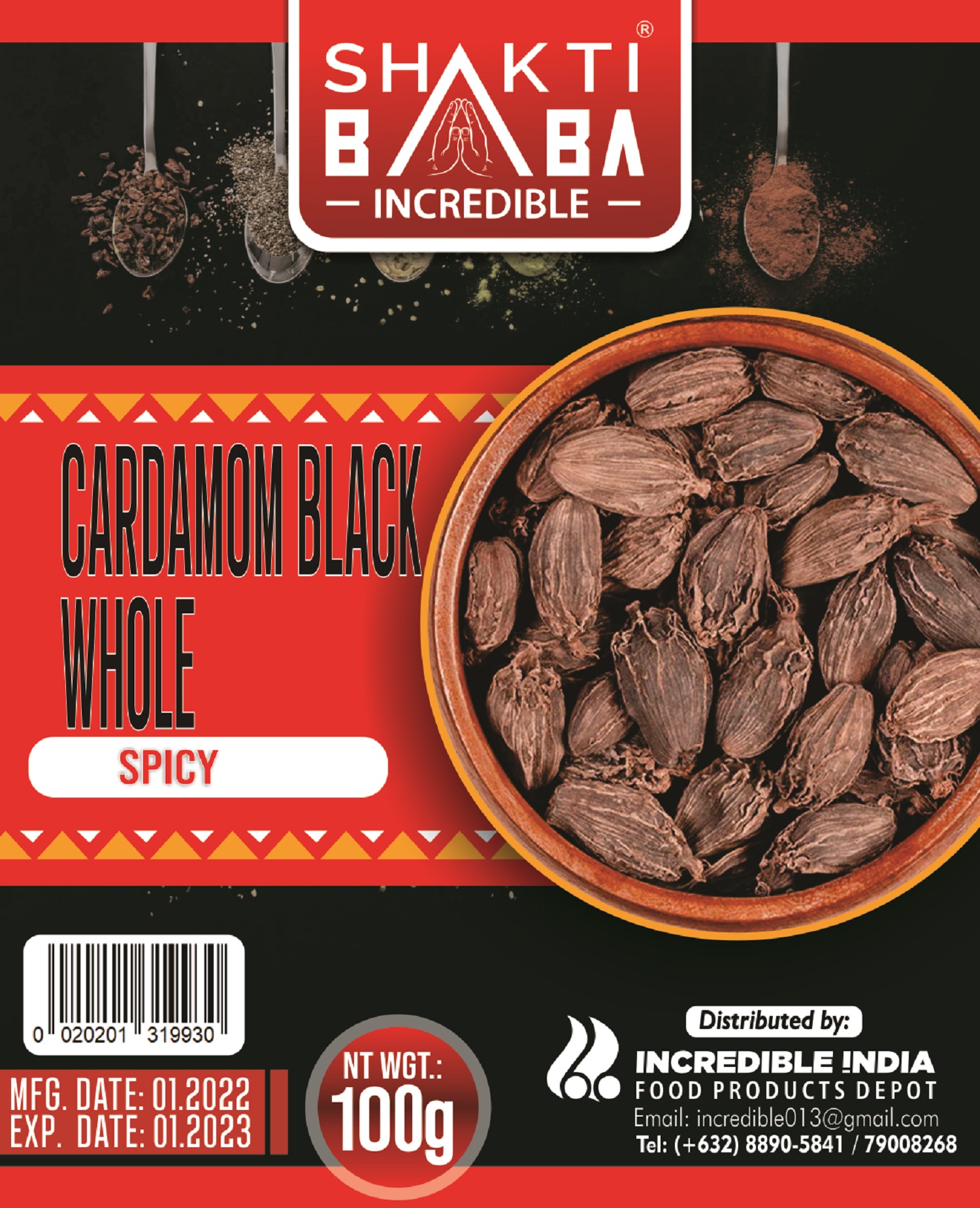 Shakti Baba Cardamom Black Whole 100g | Lazada PH