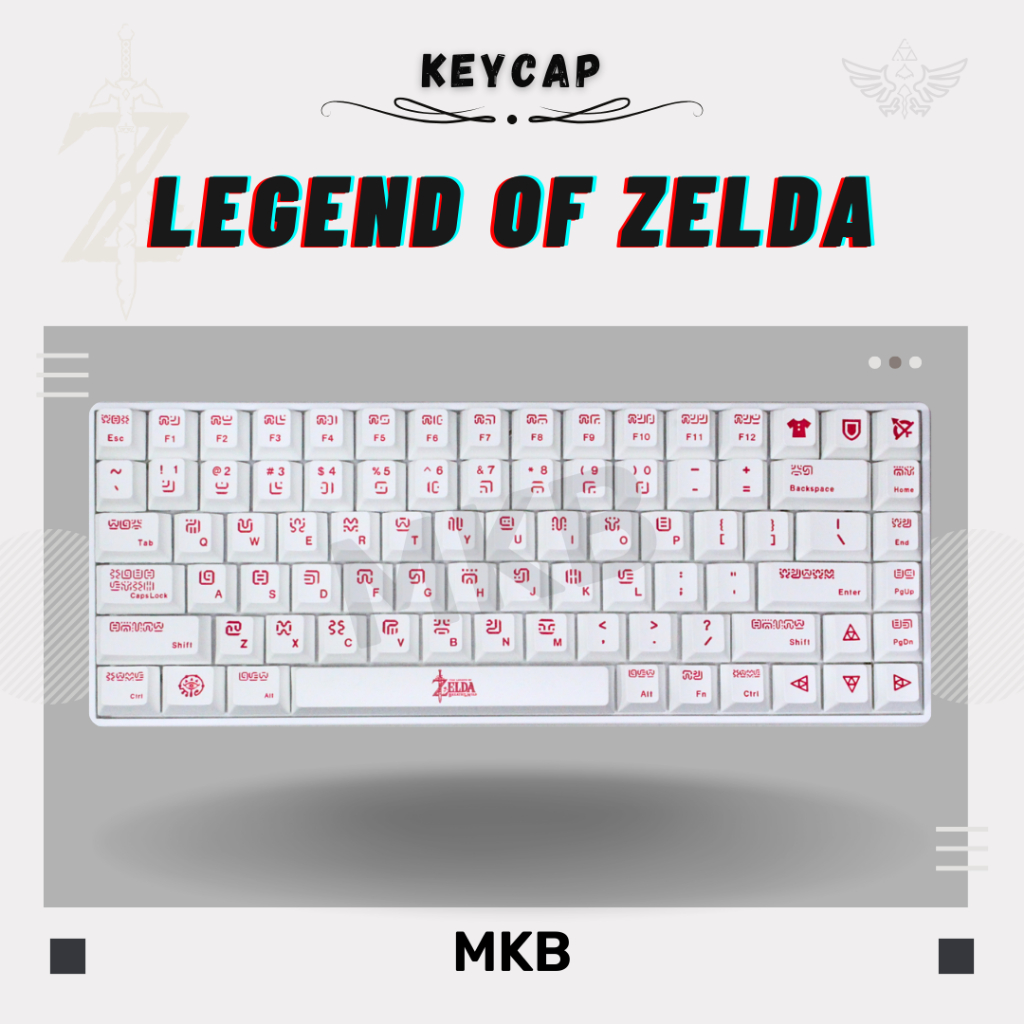 [READY STOCK] The Legend of Zelda PBT Dye Sublimation Cherry Profile ...