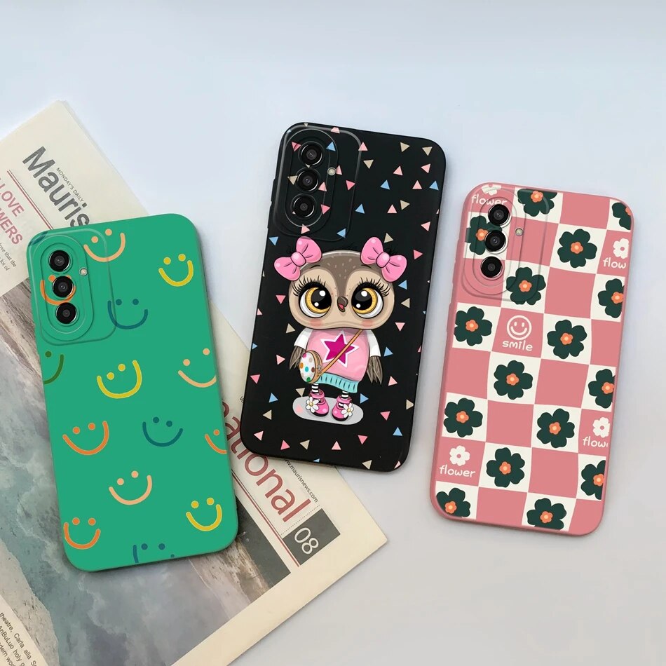 For Samsung Galaxy M13 M14 Phone Case Love Heart Upgrade Camera ...