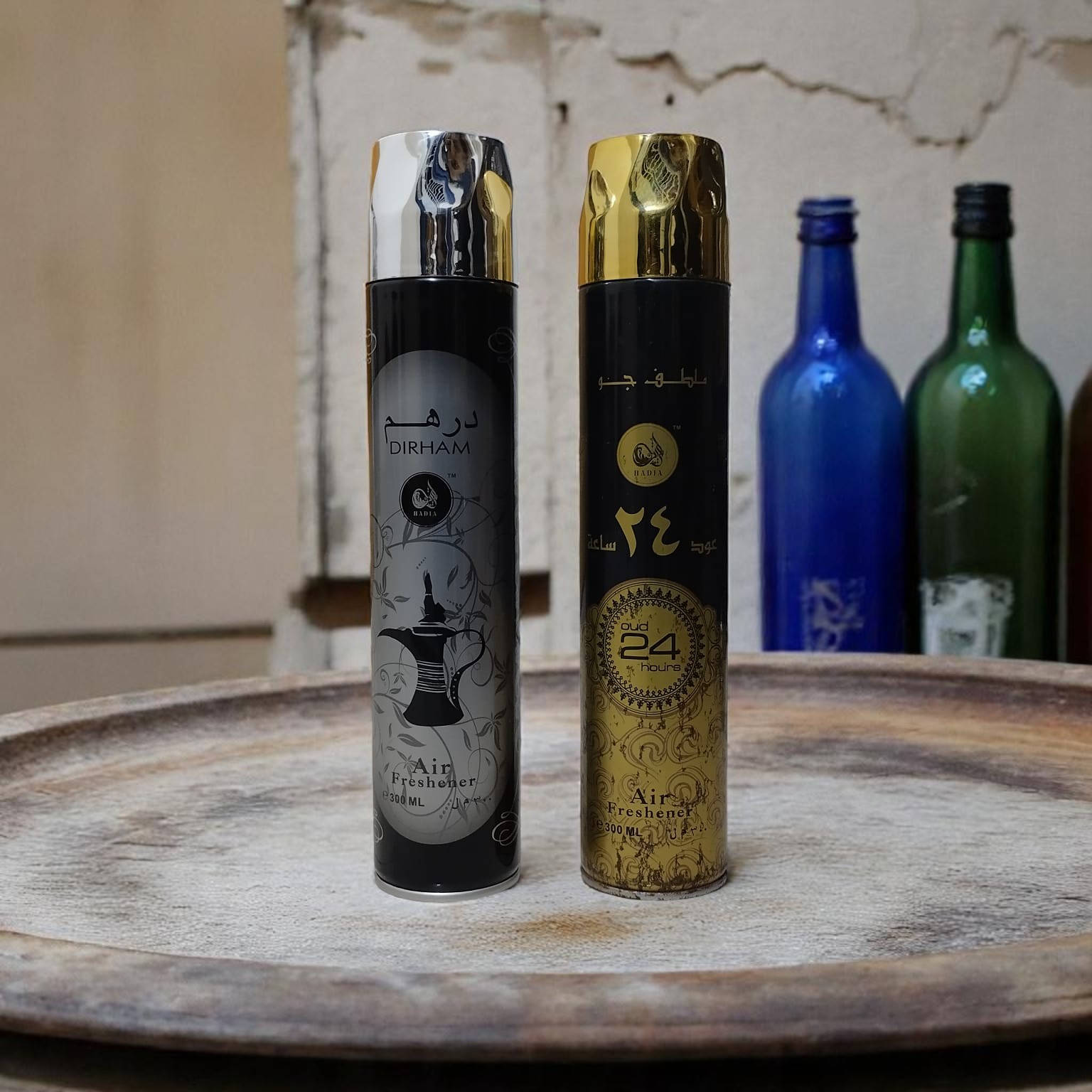 Hadia Premium Arabic Spray Combo – Oud 25 Hours & Dirham 300ml x 2 for ...