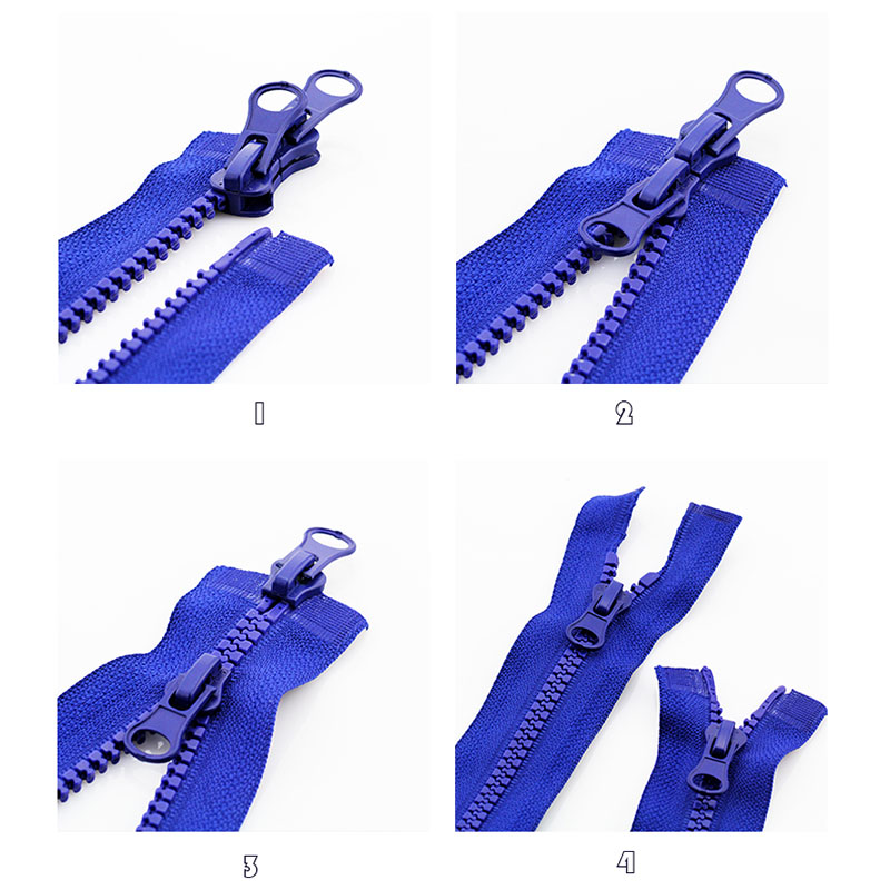 1pc 5 Resin Zipper Down Jacket Double Zippers Clothes Long Zipper ...