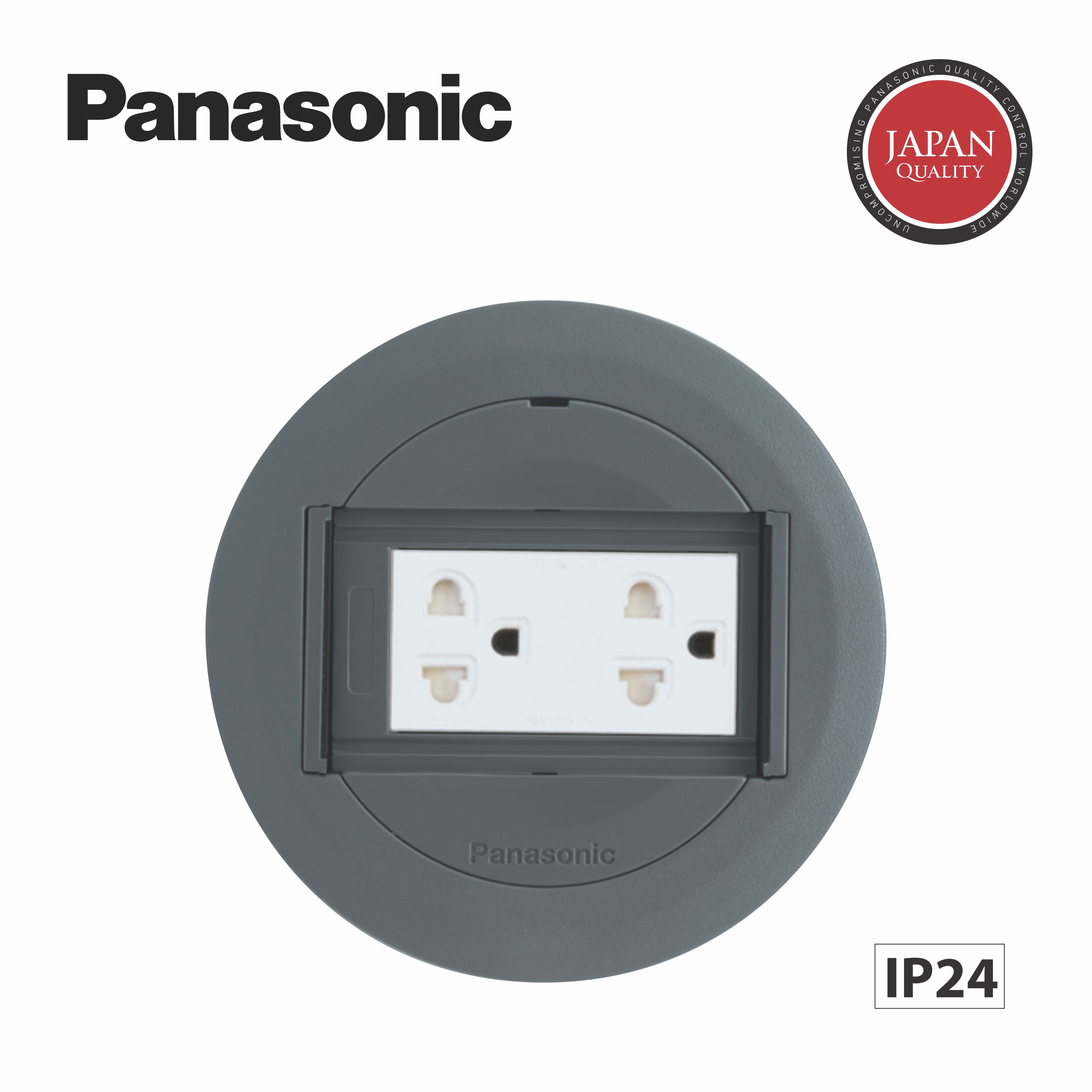 Panasonic DU81831HTK-1 Floor Outlet | Grounding Duplex Universal with ...