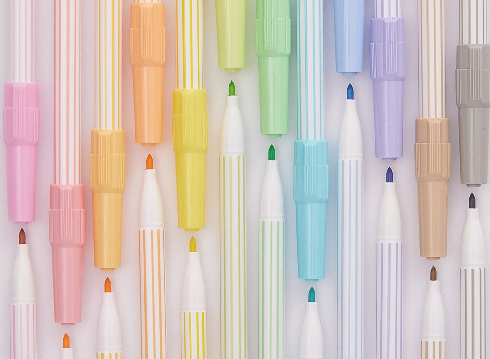 Monami ปากกาสีน้ำ รุ่น Sign Pen Super Pastel ชุด 12 สี | Lazada.co.th