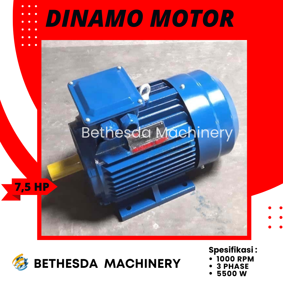 Electric Motor ADK 3 phase 1000 RPM, Dinamo Motor 7.5 HP | Lazada Indonesia