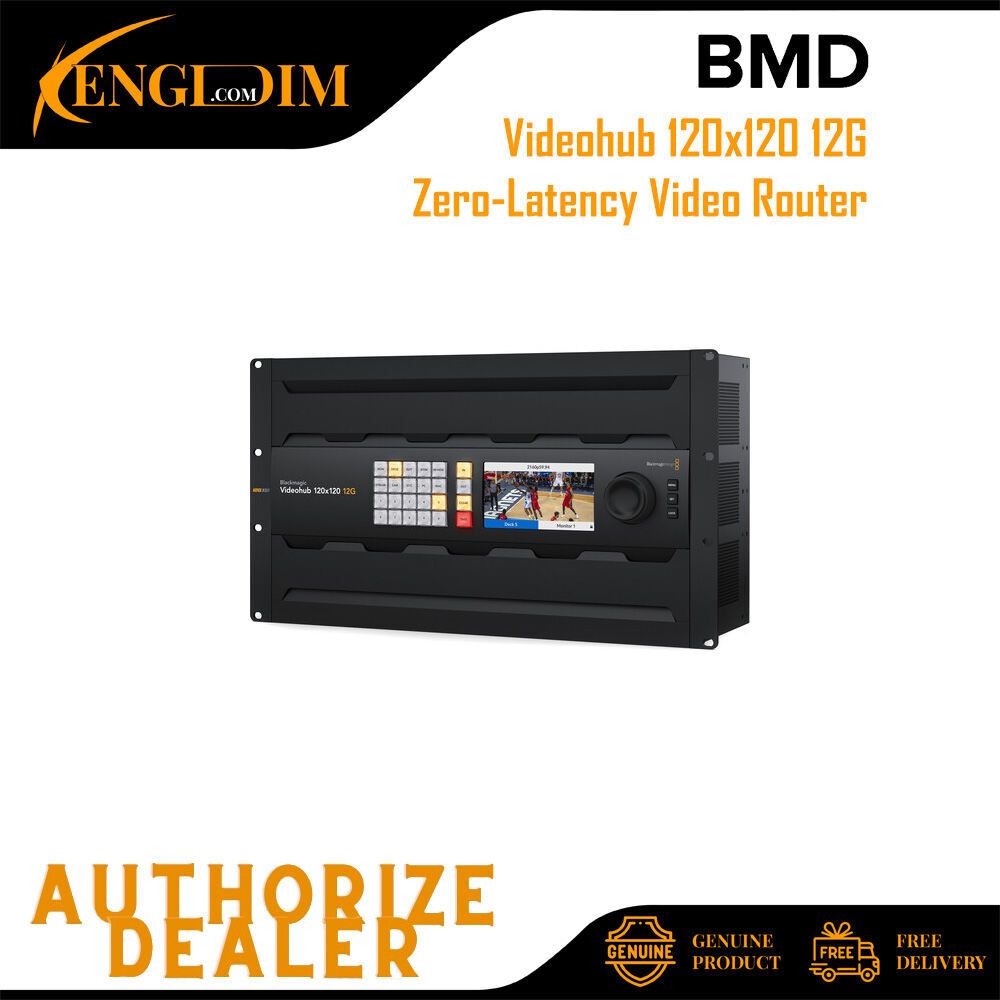 Blackmagic Design Videohub 120x120 12G Zero-Latency Video Router | Lazada
