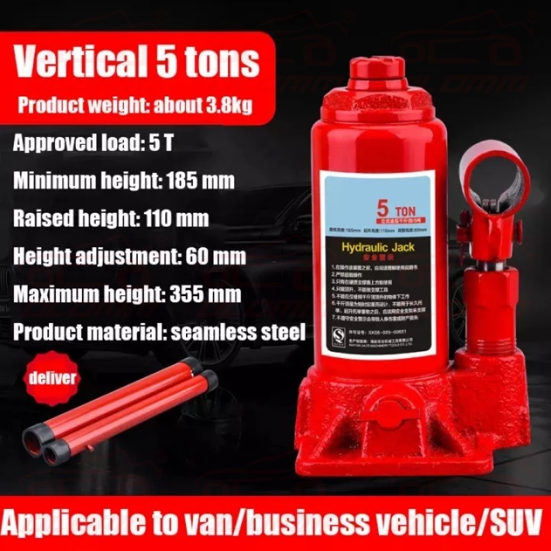 🇵🇭 Car Hydraulic Jack 2/3/5/10 Tons Heavy Duty Bottle Type Jack ...