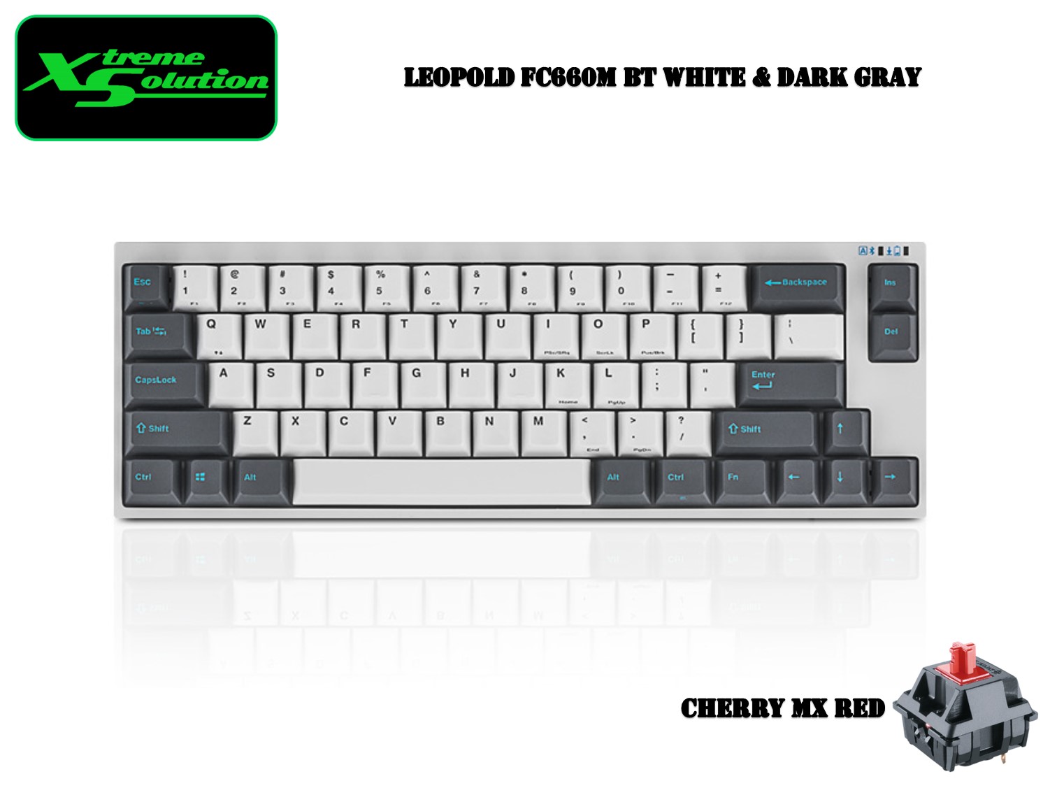 Leopold FC660M BT White & Dark Gray Mechanical Keyboard | Lazada Singapore