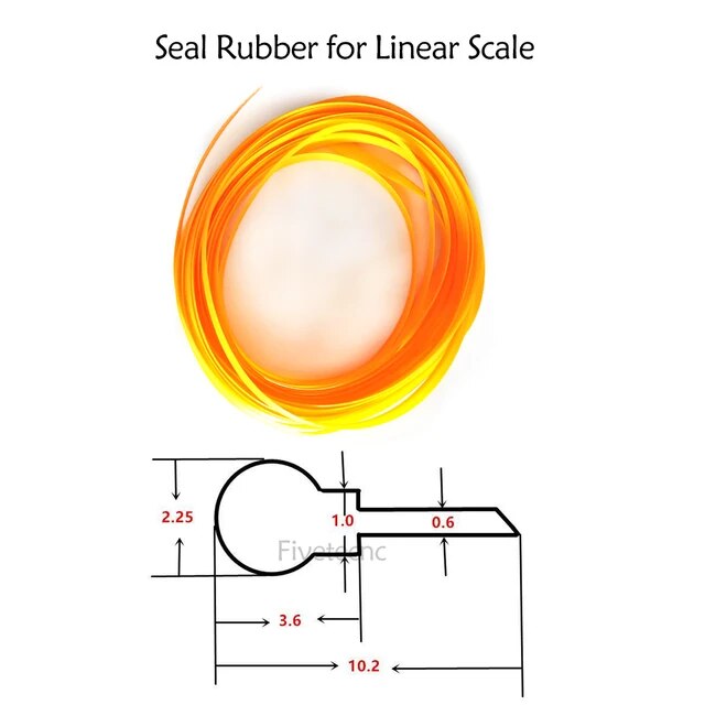 【Clearance】 5 Meter Linear Scale Grating Ruler Electronic Sealed ...