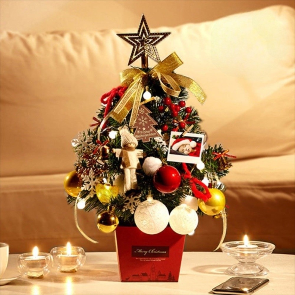Xmas Decoration Small Pendant Mini Christmas Tree With Light Jingle ...