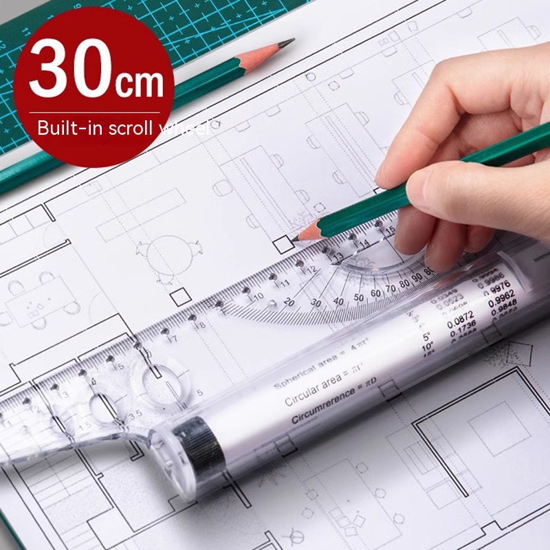 【ZOETN-HOT TOY Store】Berence Ruler 30cm Professional Design Angle ...