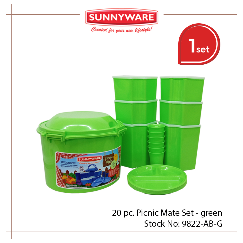 1 set 20 pc. Picnic Mate Set 20 Pc. Picnic Mate Set - delux [ Sunnyware ...