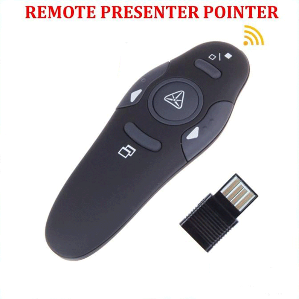 Pointer Laser Presentasi Leser Remote Wireless USB Control Presenter ...