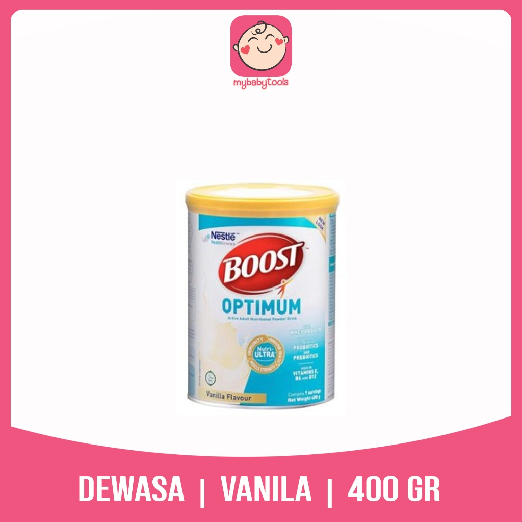 NESTLE BOOST Optimum Susu Nutrisi Vanila Dewasa dan Lansia 400gr ...