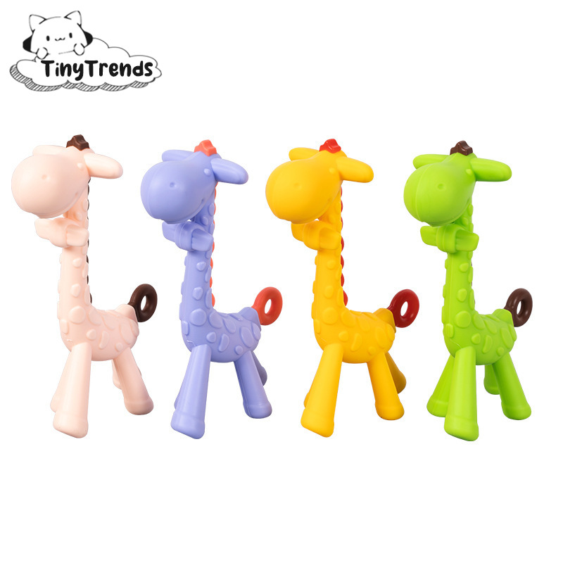 TinyTrends Giraffe baby silicone teething products for mother and baby ...
