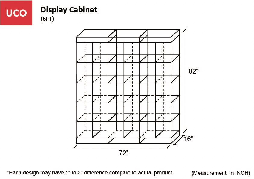 UCO WALL MOUNT DISPLAY CABINET | Lazada Singapore