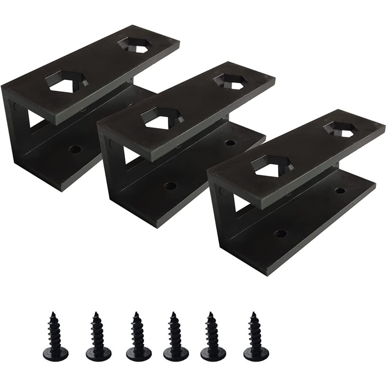3 Pcs Plastic Under Desk Laptop Holder Mount with Screw,Under Desk ...