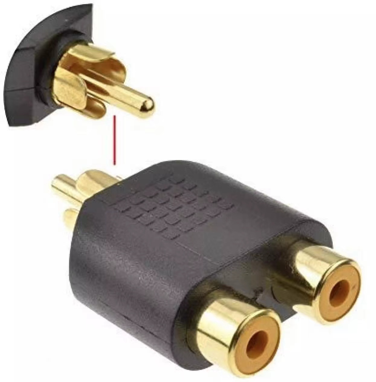 RCA ตัวแยกสายสัญญาณเสียง ปลั๊กRCAแปลงเป็นแจ็คRCA2 (1ตัว) - YMG SHOP ...