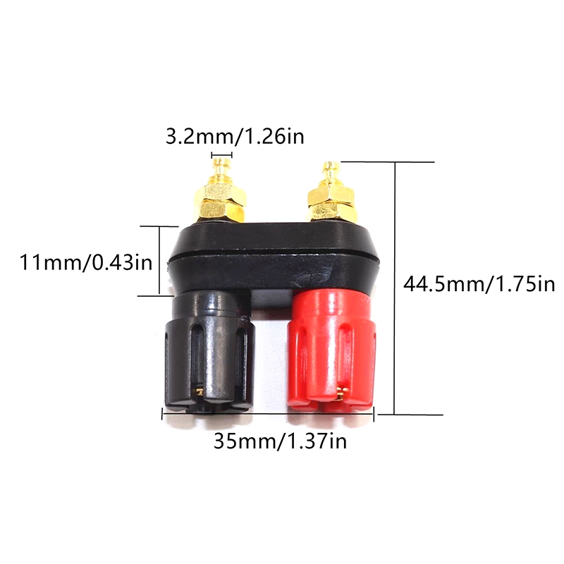 Speaker Banana Plug Terminal Connector Banana Socket Dual Female Banana ...