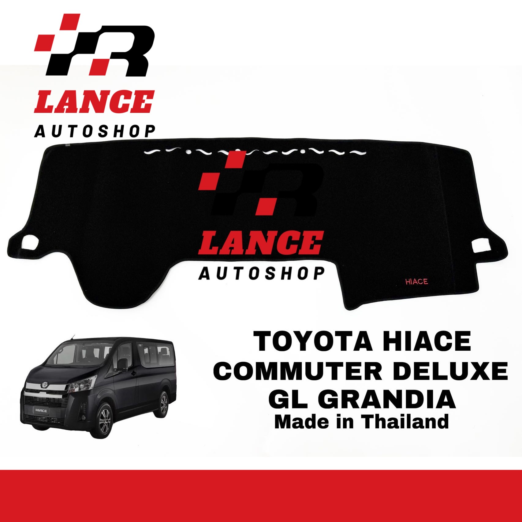 Toyota Hiace Commuter Deluxe / GL Grandia 2019-2024 Dashboard Cover ...