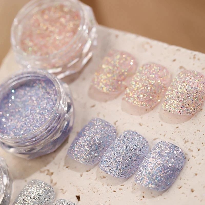 BeliefMelief Profesional 8 Colors Reflective Nail Crystal Diamond ...