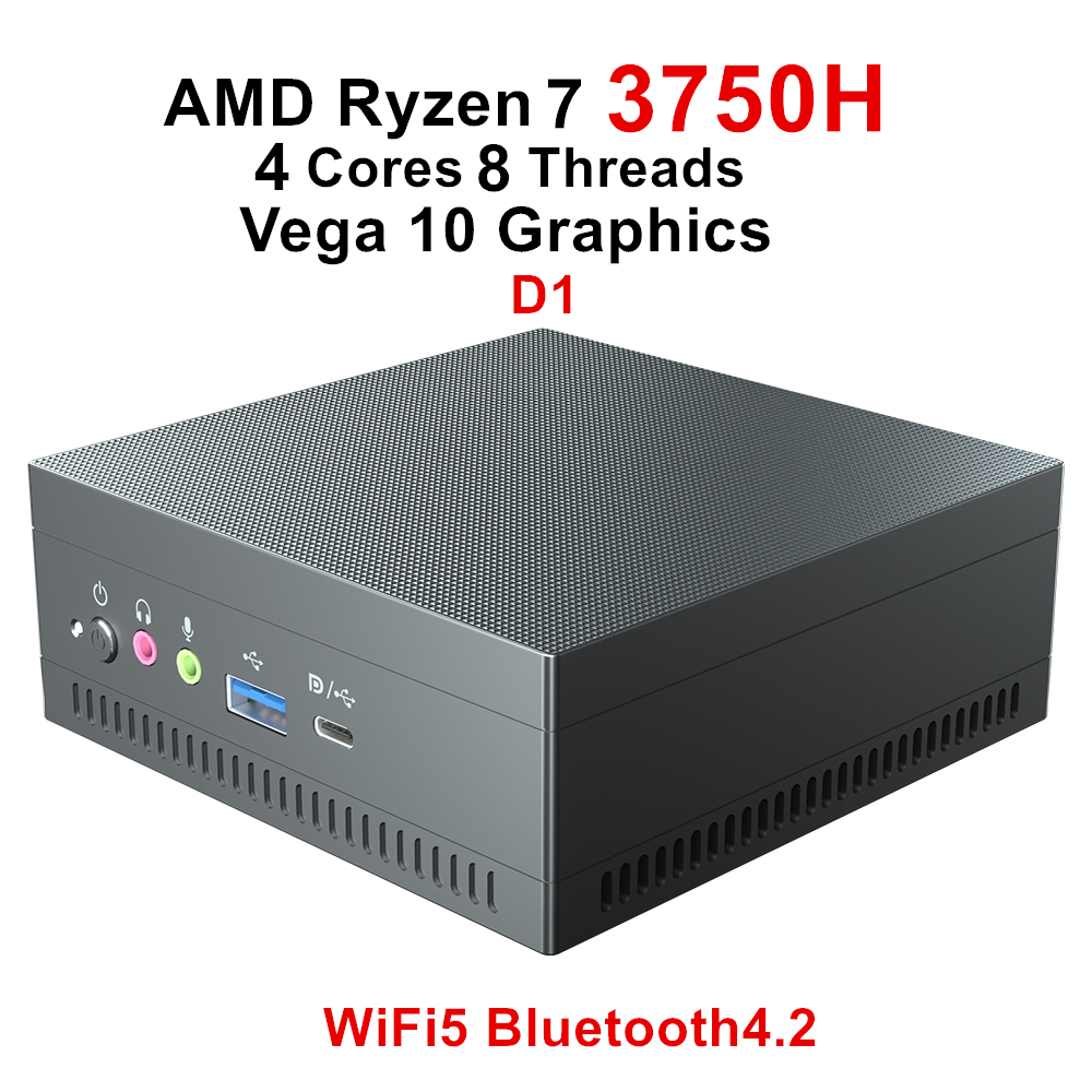 TOPTON NUC AMD Mini PC Ryzen 7 5800U 3750H Vega Graphic 2*DDR4 NVMe SSD Desktop Gaming Computer ...