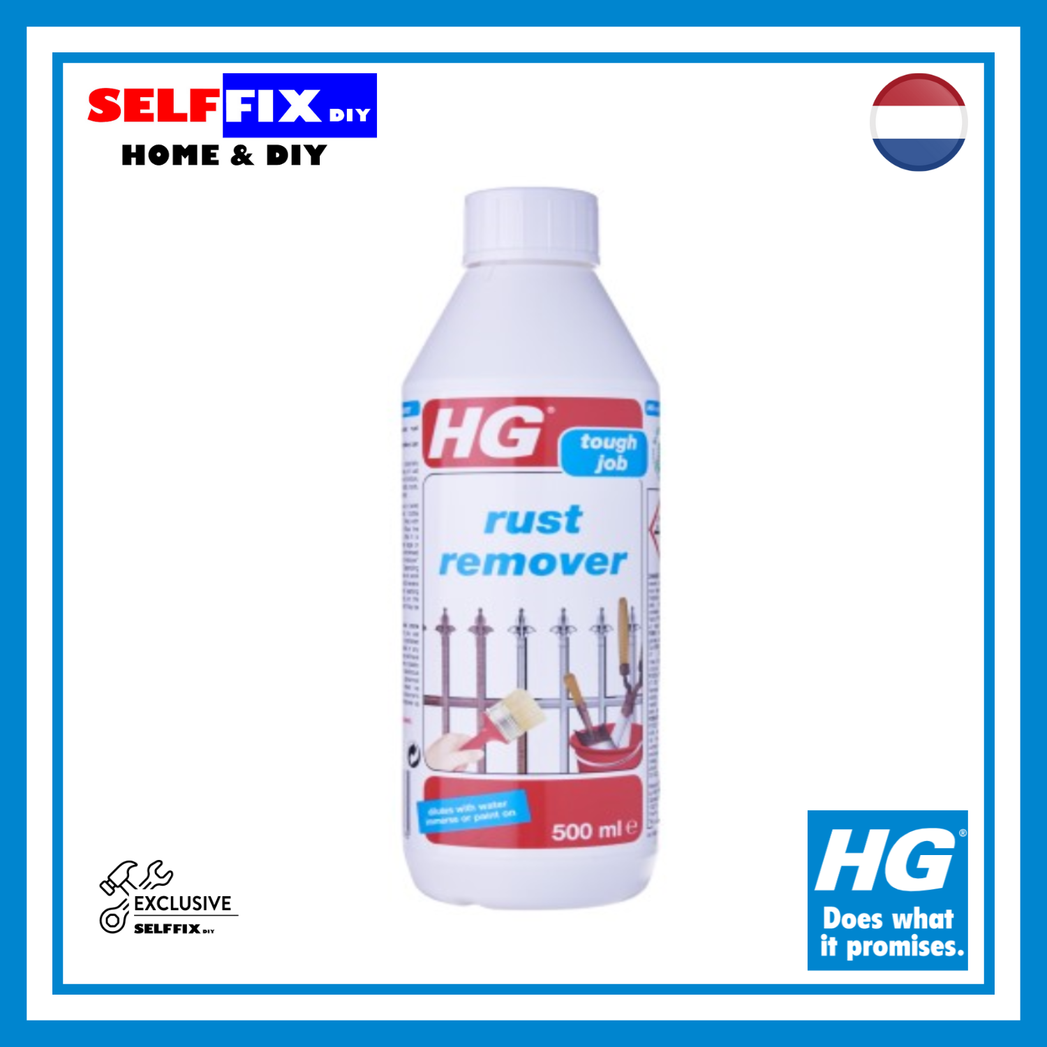 HG Rust Remover 500ml - Consumer's Choice! Remove Rusting Surfaces ...