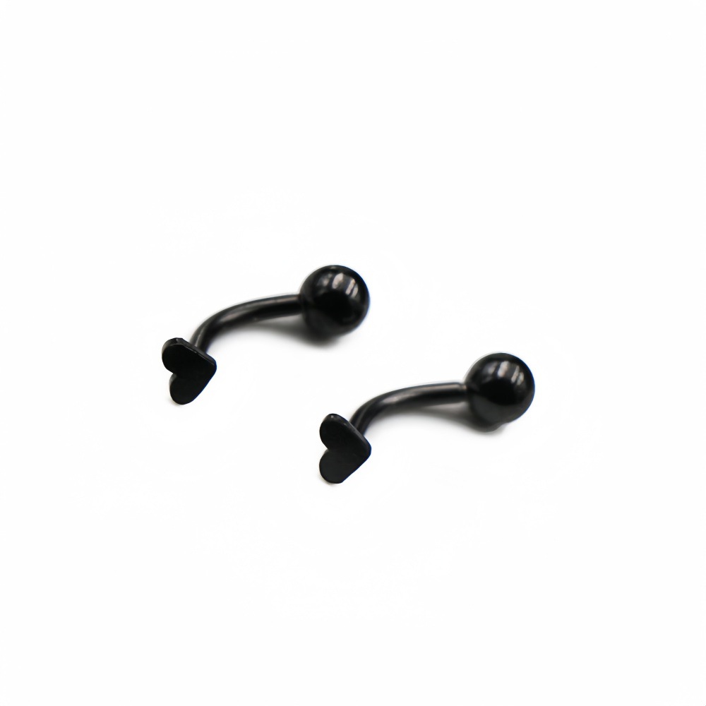 【Hot demand】Simple heart-shaped curved rod unisex eyebrow nail direct ...