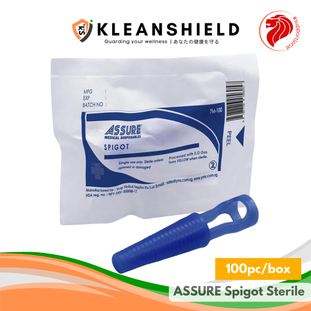ASSURE Catheter Spigot Sterile, 100pc/bx, Catheter Valve Urinary ...