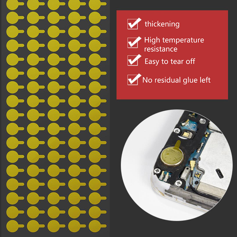 100Pcs Dust Stickers High Temperature Tape For Phone Camera Infrared ...