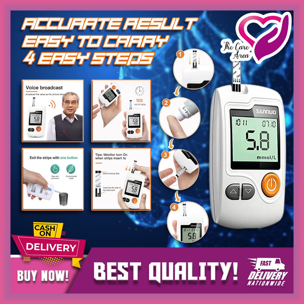 Blood sugar monitoring Sinocare Glucometer Set with 50pcs lancets and ...