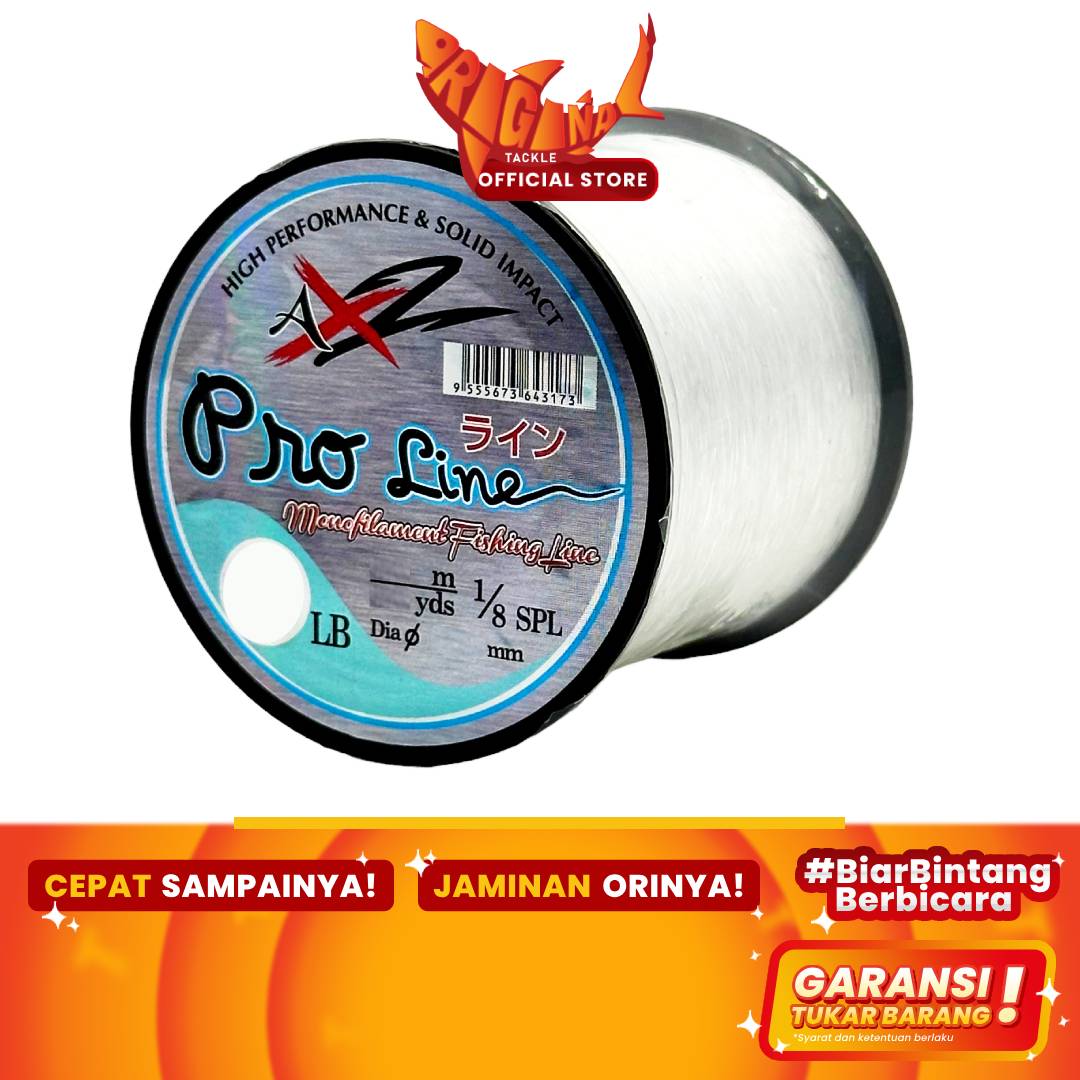 Senar Pancing Monofilament AXZ Proline Pro Line 1/8 Spool Monofilament Nylon 0.18 0.20 0.22 0.23 ...