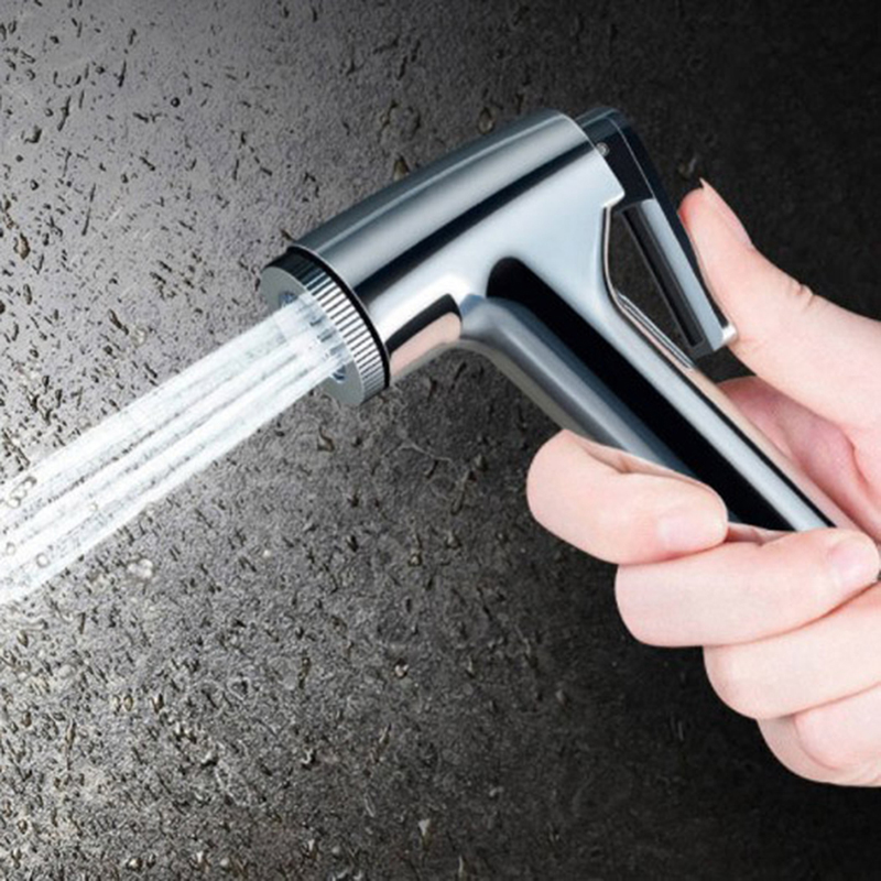 Chrome Bidet Spray Tap Hygienic Toilet Shower Head Hose Bathroom ...
