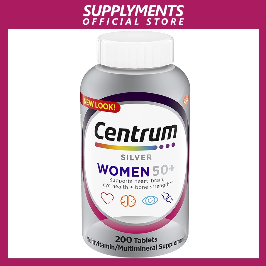 Centrum Silver Women 50+ Multivitamin Supplement, 200 Tablets | Lazada PH