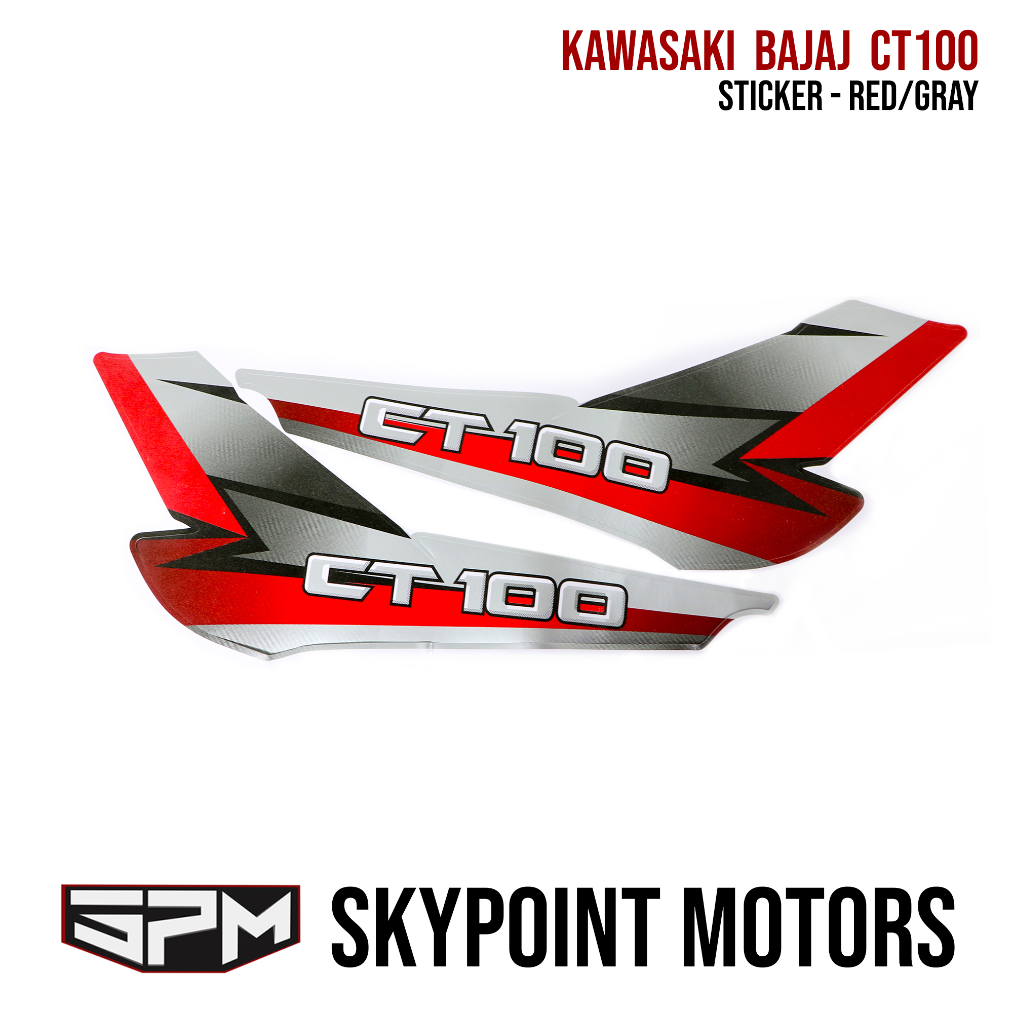 DECALS FOR KAWASAKI BAJAJ CT100 (9710-020) | Lazada PH