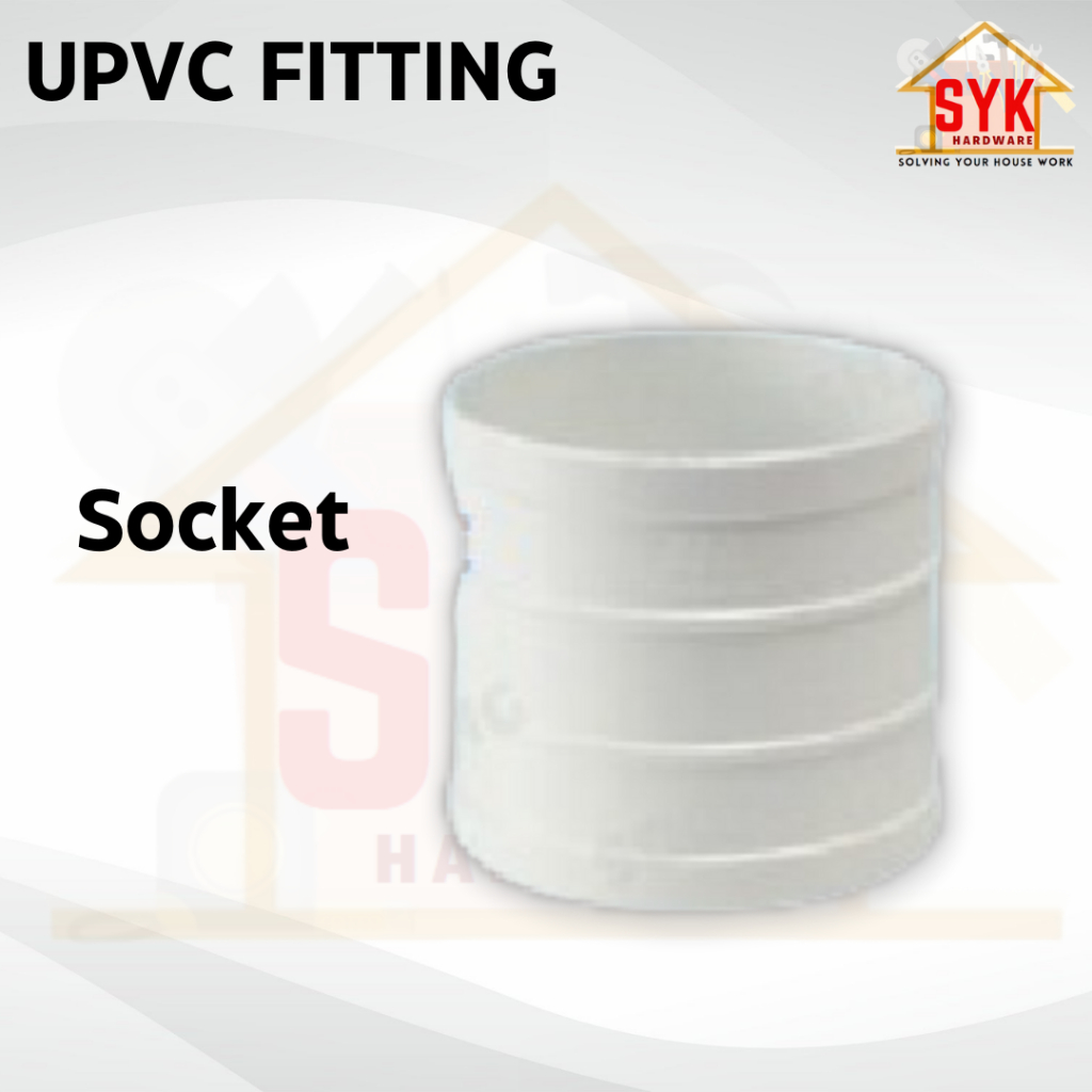 SYK UPVC Elbow Socket Tee Poly Fitting Poly Pipe Joint Connector Part ...